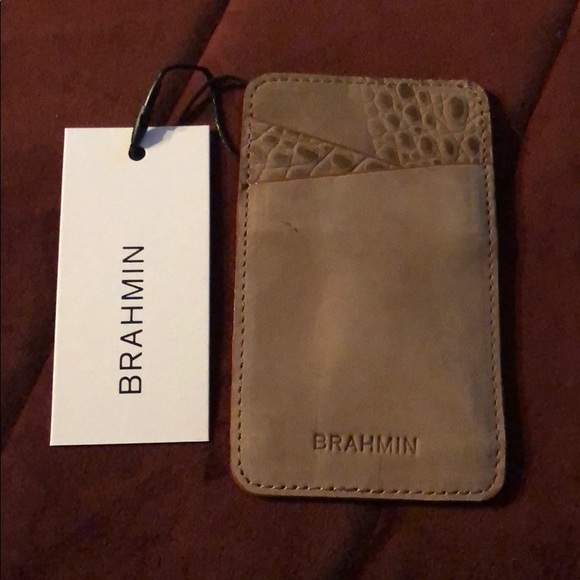 Brahmin | Bags | Brahmin Card Case Gold Wilmington | Poshmark